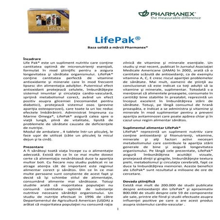 1 life pak | PDF