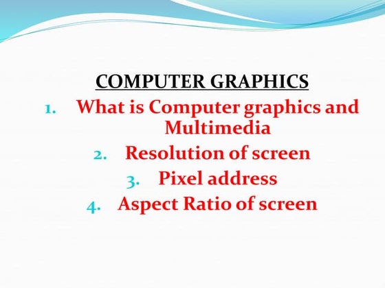 Line Drawing Algorithms - Computer Graphics - Notes | PPTX