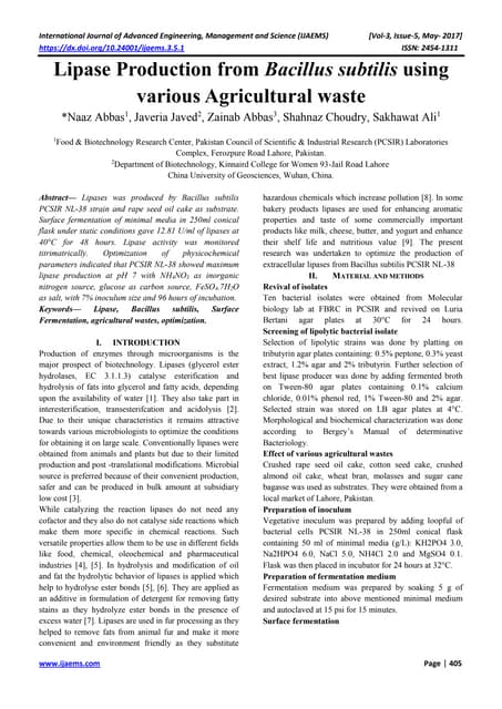 Presentation of Enzyme- lipase.pptx