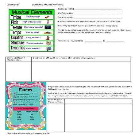 1 listening and responding to music heard | DOCX