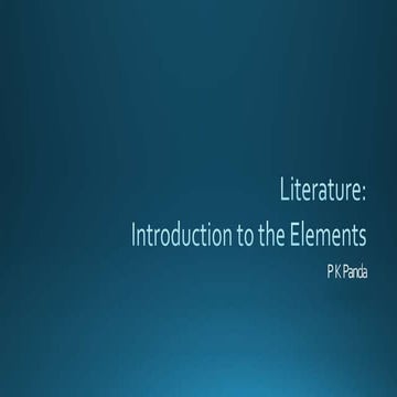 1 Literature introduction to the elements.pptx