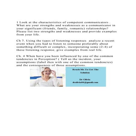 1 Look at the characteristics of competent communicators . What .docx