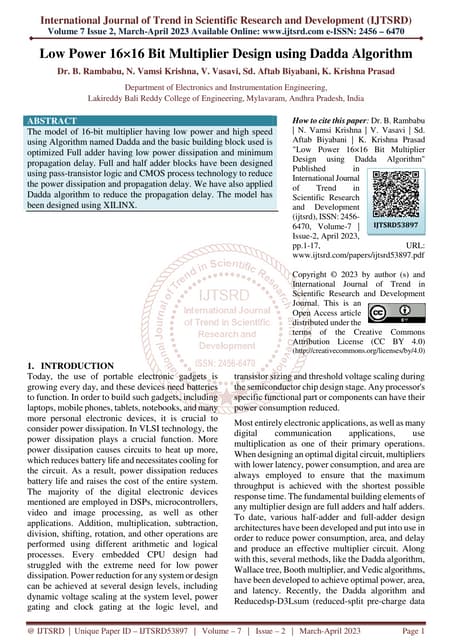 Implementation of Radix-4 Booth Multiplier by VHDL | PDF