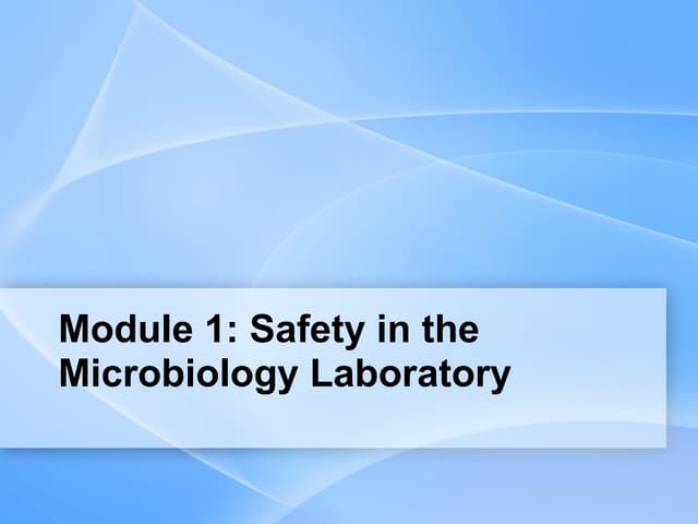 Lab biosafety and biosecurity | PPT