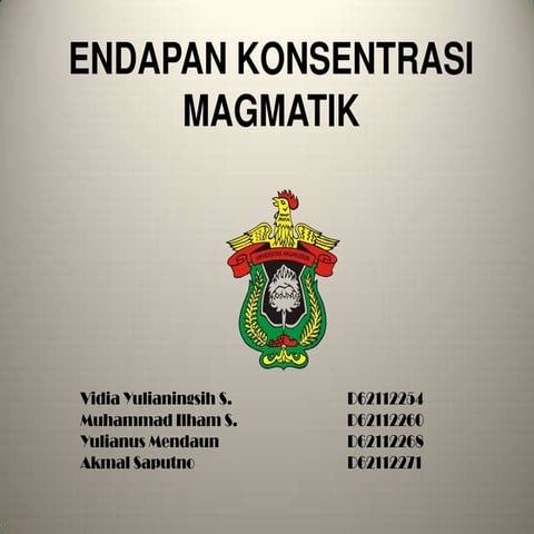 Endapan Konsentrasi Magmatik Endapan Primer | PDF