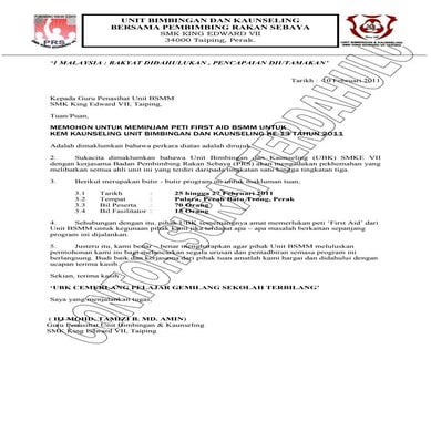 surat dan dokumen rasmi | DOCX