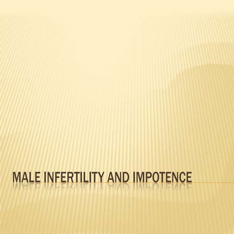 1 male infertility and impotence | PPT