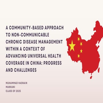 A COMMUNITYBASED APPROACH TO NON-COMMUNICABLE CHRONIC DISEASE ...