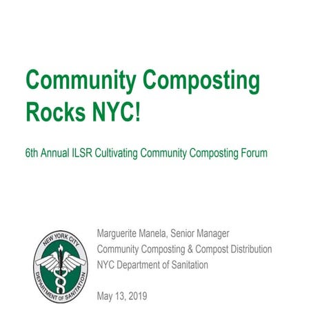 Community Composting Rocks NYC! | PPT