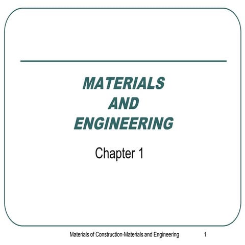 materials and engineering | PPT
