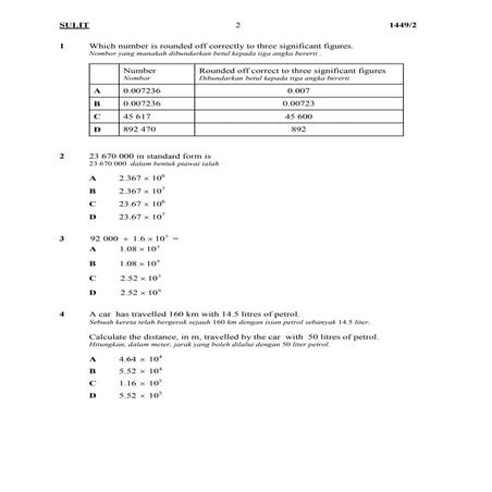 1 math spm k1 set 1 soalan | PDF