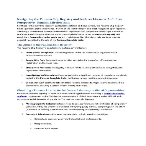 Your Guide to a Panama Visa: Navigating the Application Process from ...