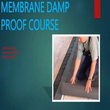 Damp Proofing Course | PPT