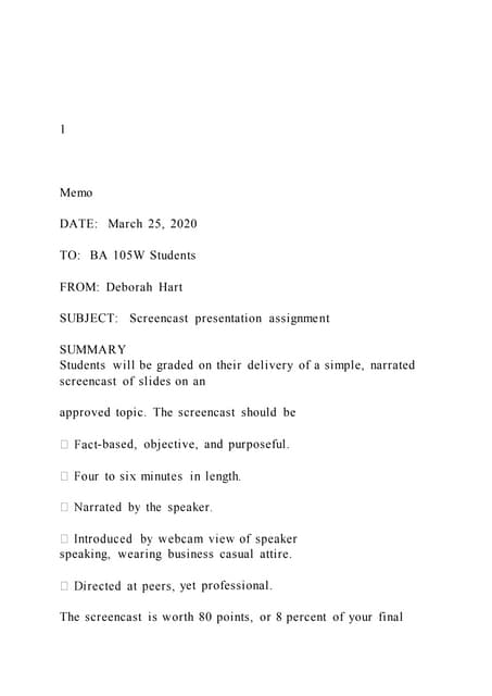 Presentation script template | DOCX