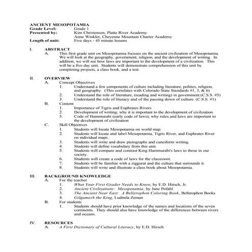 1 mesopotamia | PDF