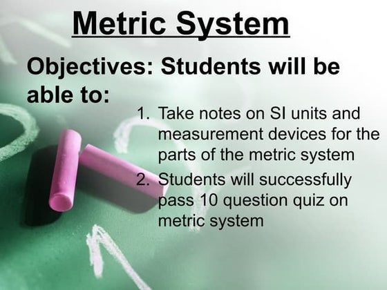 Metric Converstions (Metric Steps with King Henry saying) | PPT
