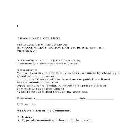 1 MIAMI DADE COLLEGE MEDICAL CENTER CAMPUS BE.docx