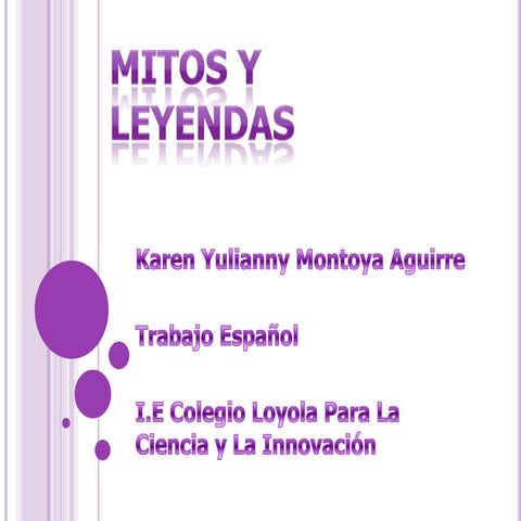 MITOS Y LEYENDAS! | PPTX