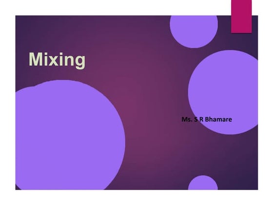 Mixing | PPT