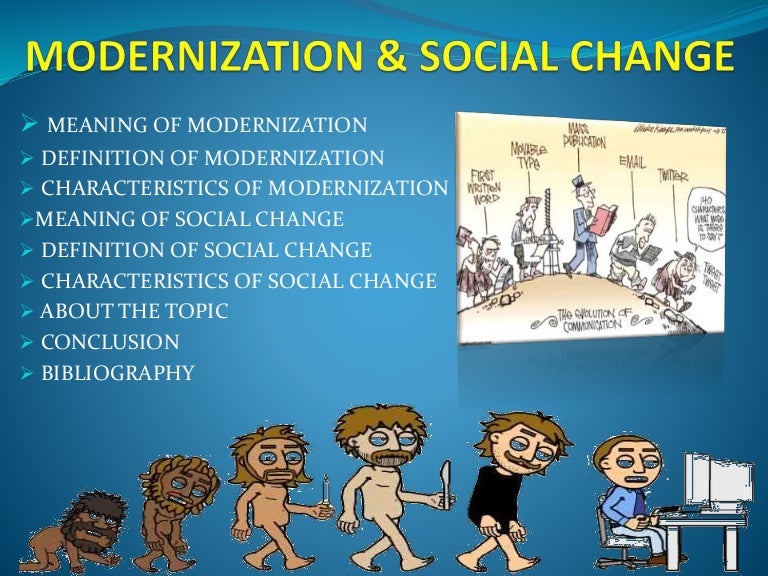 1 modernization and social change bed
