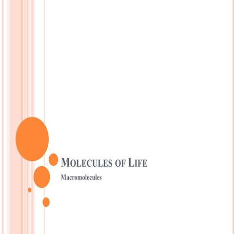 1 molecules of life | PPT