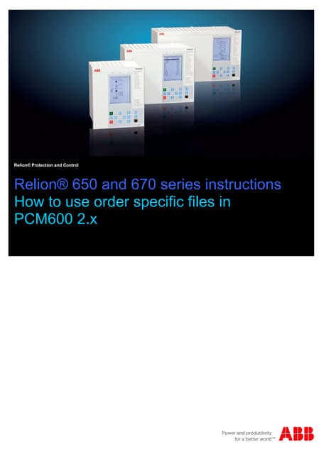 Guia instalação PCM600 ABB | PDF