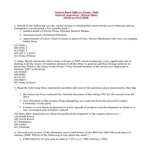 General ability question | PDF