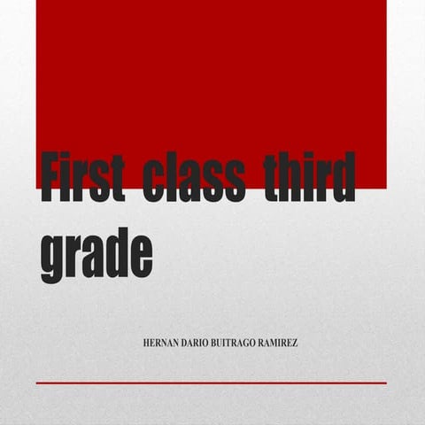 1 numbers first class third grade | PPTX