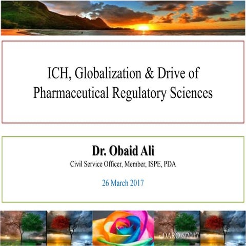 Introduction to the ICH Guidelines | PPTX
