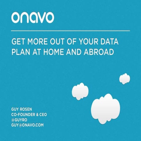 Onavo presentation @ International Startup Festival 2011 | PPTX