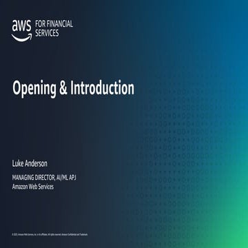 금융사를 위한 Aws Generative Ai Day 2023 1openingupdates On Aws Genai