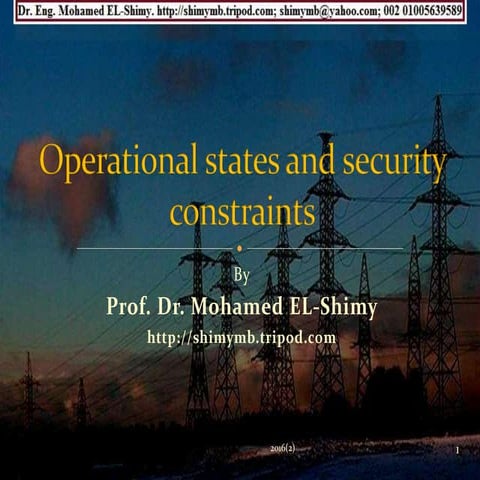 Operational States Security Constraints Pptx Operating Systems Computer Software And