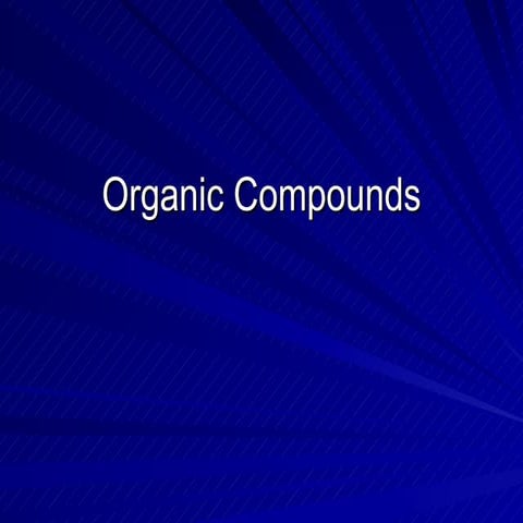 1 organic compounds | PPT