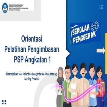 1 Orientasi Pelatihan Pengimbasan PSP Angkatan 1.pptx