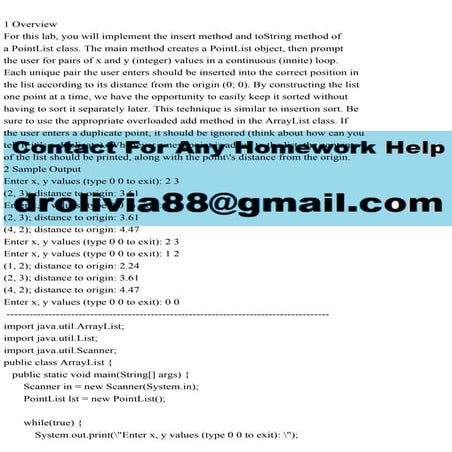 1 Overviewfor This Lab You Will Implement The Insert Method And Tpdf