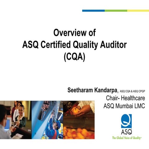 Overview of ASQ Certified Quality Auditor (CQA) | PDF