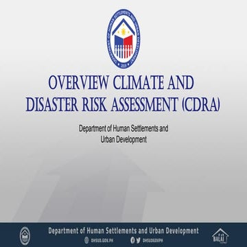 Overview of Climate and Disaster Risk Assessment and its Mainstreaming ...