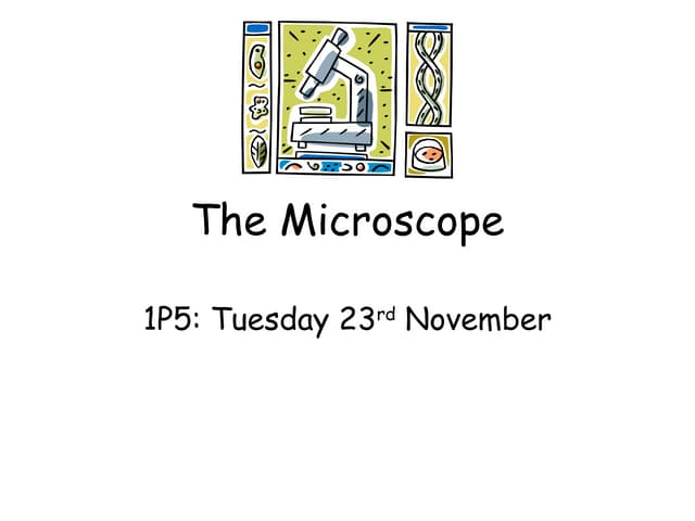 Microscope P P | PPT