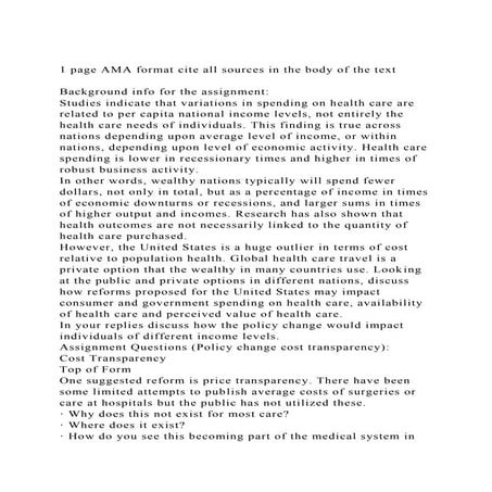 1 page AMA format cite all sources in the body of the textBack.docx