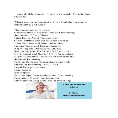 1 page double spaced. In your own words. No reference required.W.docx