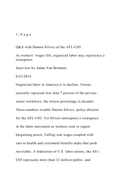 99 CASE The Give Back A Case of Union BustingThree years ago, Lo.docx