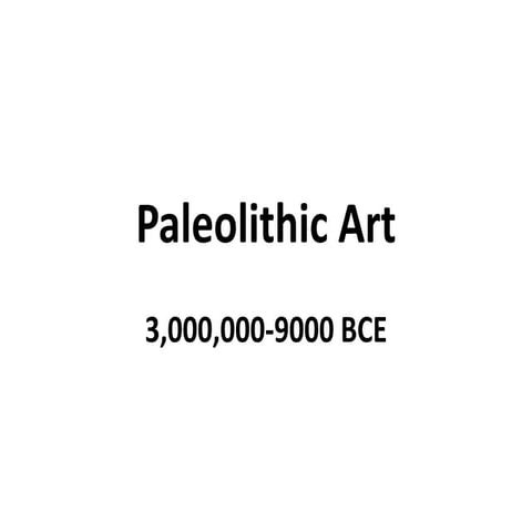 1 paleolithic | PPTX
