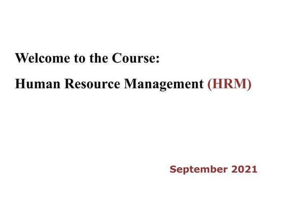 Assignment on Human Resource Management | PDF | Human Resources | Business