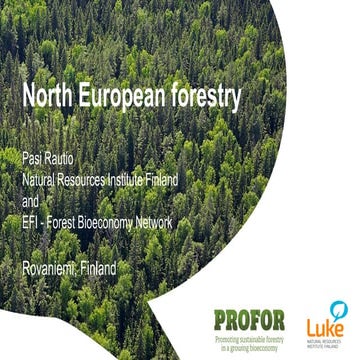 North European Forestry - Pasi Rautio, Luke | PDF