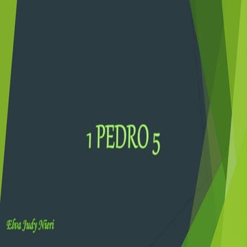PRIMEIRA CARTA DE PEDRO, CAPÍTULO 5 | PPT