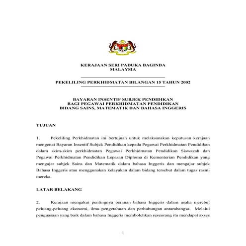 1pekeliling Bisp | PDF