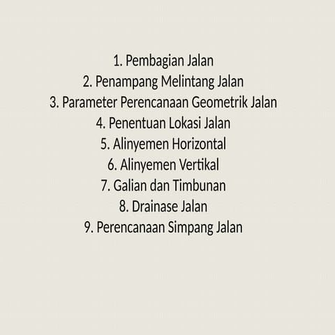 KLASIFIKASI JALAN berdasarkan fungsi, status, dan kelasnya | PDF