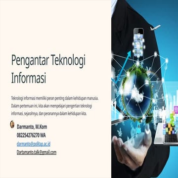 Materi Pengantar Teknologi Informasi Pptx