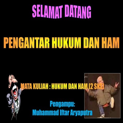 Presentasi Pengantar Hukum dan HAM .pptx