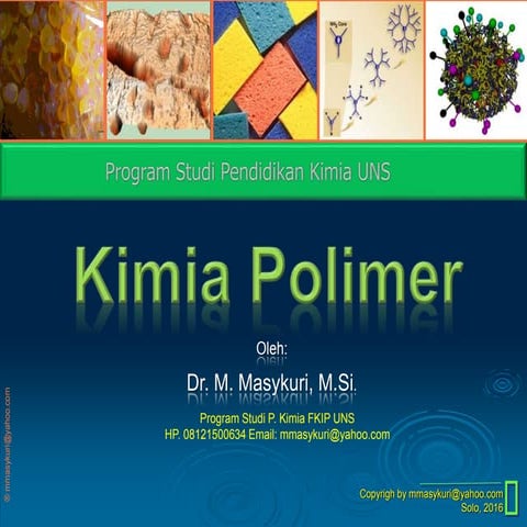 1_Pengantar Kimia Polimer polimer polimer polimer | PPTX